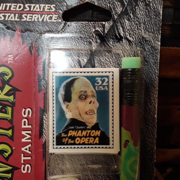 Classic Monster Stamps | Office | 997 Monster Stamps Pen Pencil Eraser ...